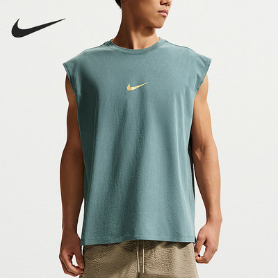 Nike/耐克正品夏季男士简约圆领轻盈亲肤背心T恤IH1976-382