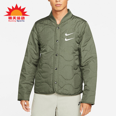 Nike/耐克正品新款男士双勾刺绣保暖防风运动休闲棉服DM1247-380