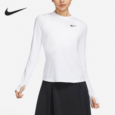 Nike/耐克正品春季新款女士长袖印花高尔夫上衣DH2069-100