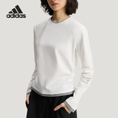 Adidas/阿迪达斯正品FOSWAFLELONGSLEVETOP女经典长袖T恤KU5430