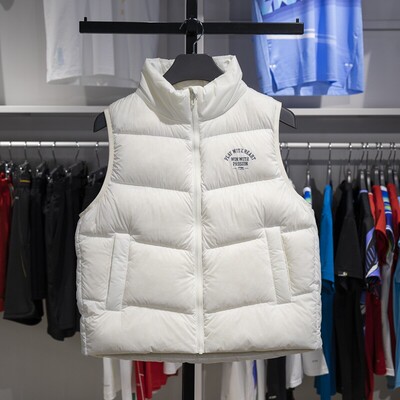 李宁正品运动潮流系列女子柔软舒适保暖宽松羽绒马甲AMRU004-4