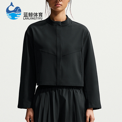 Nike/耐克正品2026春季款女士立领短款经典运动外套IB8987-010