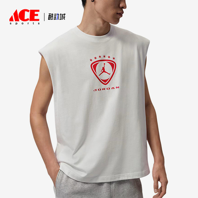 Nike/耐克正品Jordan男士动简约透气训练无袖T恤IR1884-100