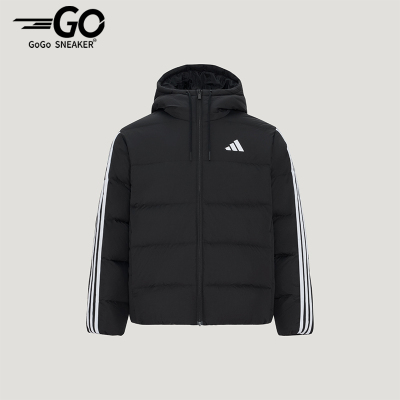 Adidas/阿迪达斯正品男士600蓬拒水防风连帽保暖羽绒服LE4969