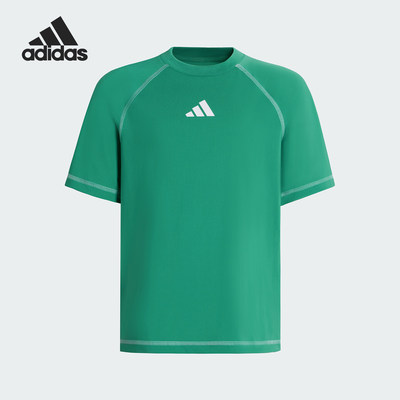 Adidas/阿迪达斯正品夏季儿童复古简约时尚潮流短袖T恤KZ0342