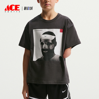 Nike/耐克正品LeBron Masked Menace大童经典短袖T恤IQ0260-045
