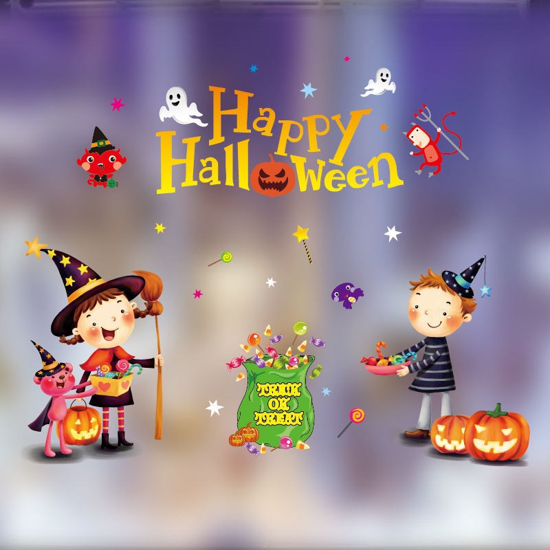 极速HalloweZen decorative supplies electrostatic closYing ca