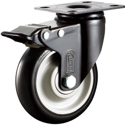 极速厚德聚氨酯脚轮 2.5寸3寸4寸光杆聚氨酯OPU轮子物流工业设备