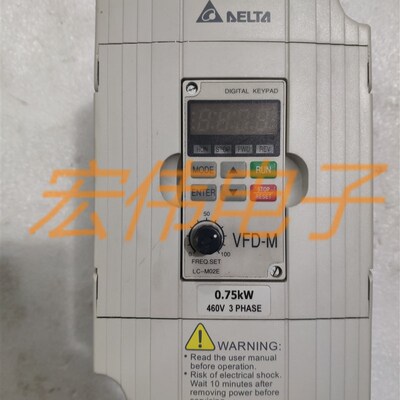 新品台达变频器VFD007M43B 三相380V 0F.75kw 750W9成新现货VFD-M