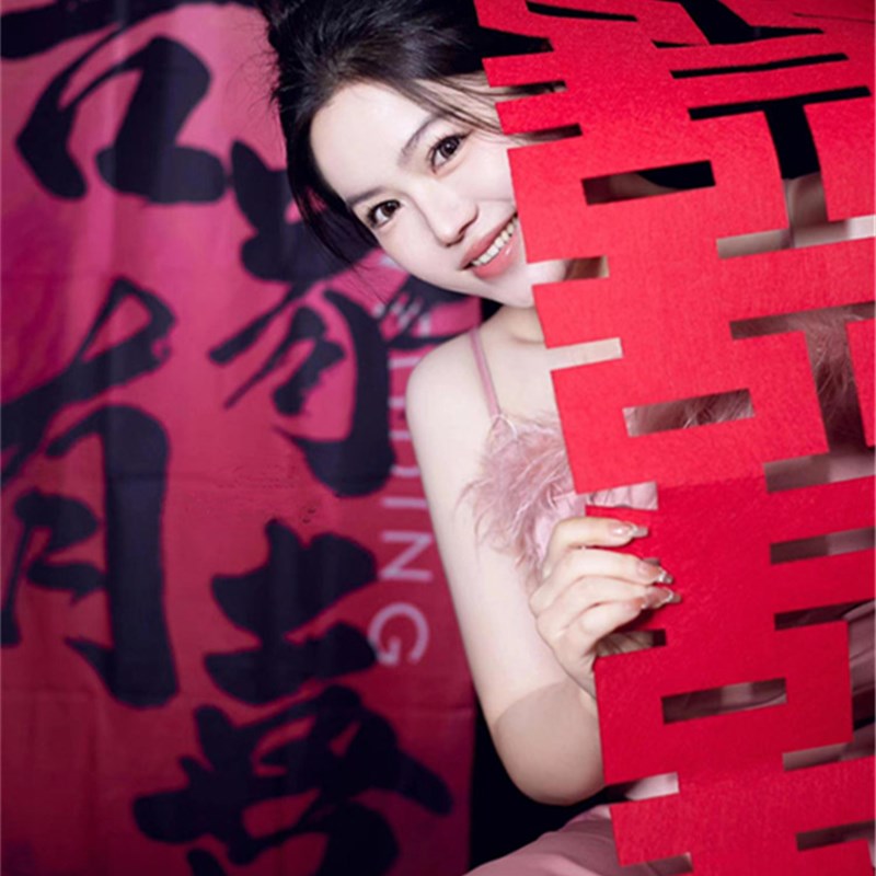 新品新中式晨袍女新娘晨拍吊带连衣E裙女粉色生日礼服高端轻奢小