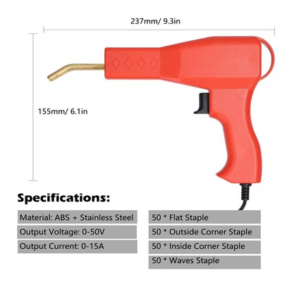 极速50W Handy Plastic Welding Machine Hot StaplerT Plastic W