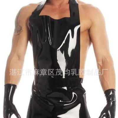 乳胶围裙手套厨房清洁乳胶衣加厚防水洗衣干活围裙