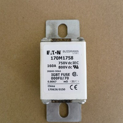 BUSSMANN巴斯曼熔断器170M1758新能源汽车保险管800VDC160A