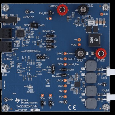 新品TAS5825PEVM TAS5825P EH类控制数字输入 D类音频放大器 现货