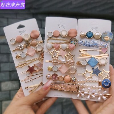 极速Hair celip Ins bangs hair Suit Trinkets woman Headwear