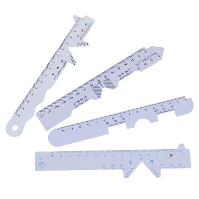 极速4pcs/Set Measure Optical Vernier PD Ruler RPupil Distanc