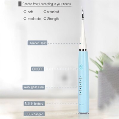 极速Electric Ultrasonics Dental Calculus Remover Teeth Clean