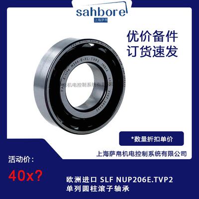 欧洲进口 SLF NUP206E.TVP2 单列圆柱滚子轴承