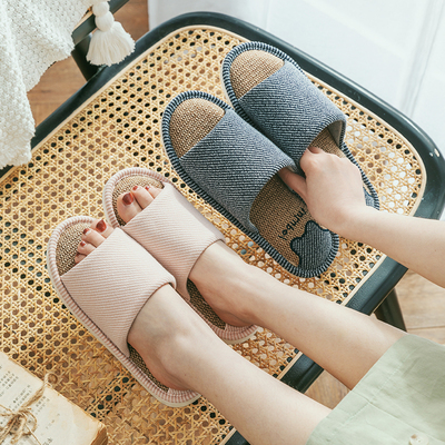 极速Japanese style slippers household indoor guest Wspring a