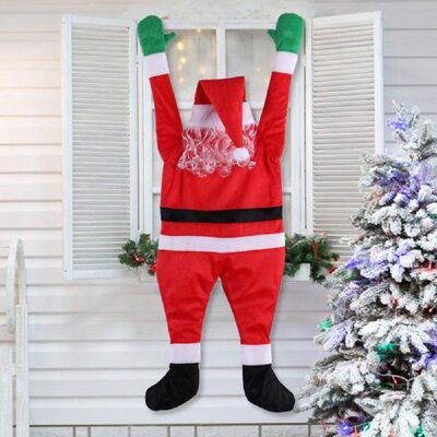 极速170bcm Santa Claus Decoration Santa Claus Climbing Windo