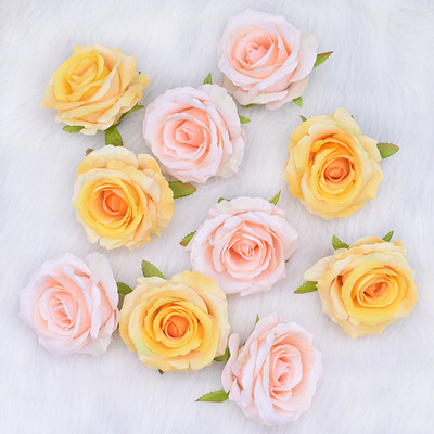 极速NEW 5/10pcs 10cm Artificial Flowers Head Silk RoXse Flow