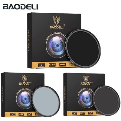 极速BAODELI Neutral Density Nd1000 Nd64 Nd8 OFilter 49 52 55