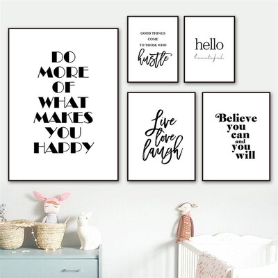 极速Live Love Laugh Inspiring Quotes Wall Art Canvas Pa.inti