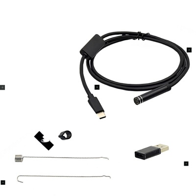 新品USB Snake Inspectiosn Camera HD Type C Cameras Flexible