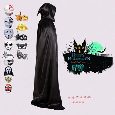 极速boy vampire black Halloween dDeath cloak witch witch wit