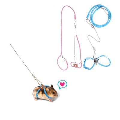 极速Lovely Adjustable Pet Rat Mouse HHamster Harness Rope Fe