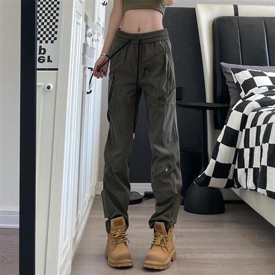 9002up秋冬户外休闲裤男工装直筒宽松冲锋裤美式高街新款裤子潮牌