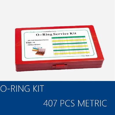 Seal-Oring Box O-RING KIT 407 PCS METRIC密封修理盒