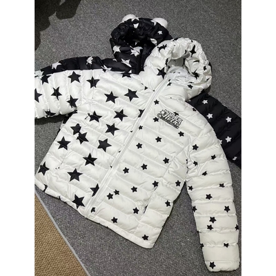 15GET星星印花连帽熊猫耳棉服