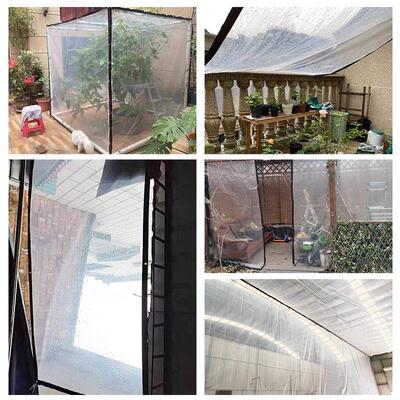 透明防布防塑水布 加厚BMO雨料布薄膜户外挡料风围挡塑膜 透明保