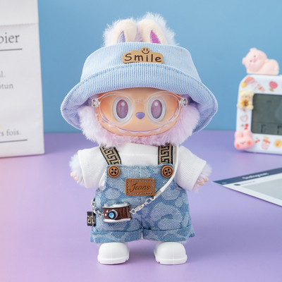 labubu娃衣前方高能3.0幸运拉布布搪胶公仔第一二三代衣服套装