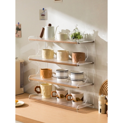 杯架杯子收纳置物架家用桌面茶杯架子茶具收纳架餐边柜水杯架