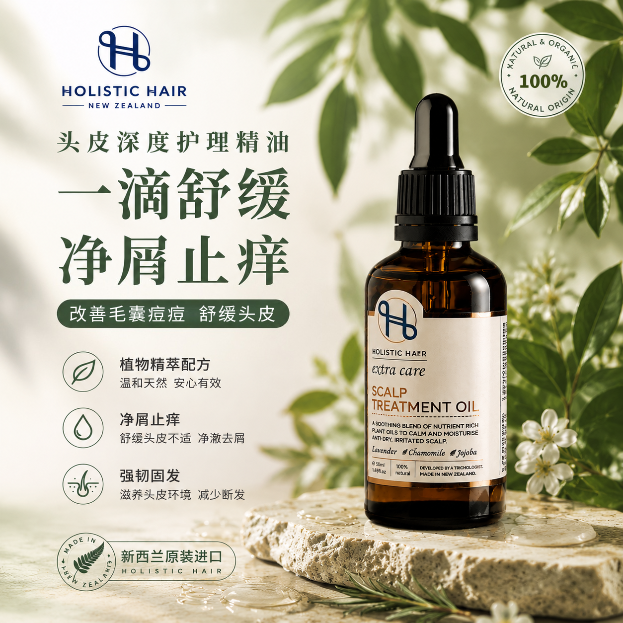 进口赫丽丝海天然头皮预洗精油舒缓控油强韧发根保湿毛囊去油焕活