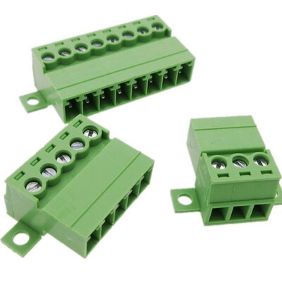 固定底板免焊锁板15EDGKP-3.81mm对插式2EDGRKC插拔接线端子LC10