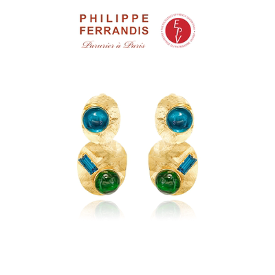 【AZLOOK】Philippe Ferrandis翠影苍穹耳环女设计感耳饰高级感