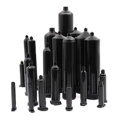 热销黑色点胶针筒5CC-500CC点胶针筒美式打胶筒转接头适配器日式