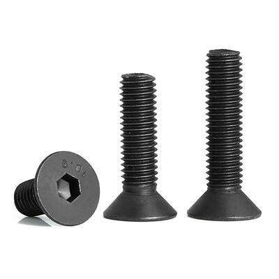 10.9级黑色沉头内六角螺丝钉平头M1.6M2 M2.5M3 *3x4x5x6x7x14x18