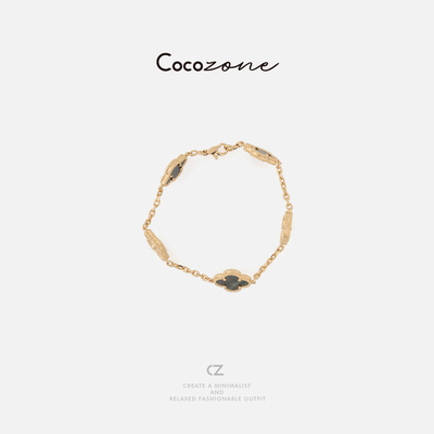 COCO ZONE 刘11 简约幸运四叶草手链CD2A1329