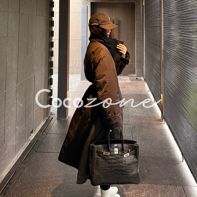 COCO ZONE 刘 一一 “黑骑士鹅绒”90鹅绒单排扣鹅绒服CD2A3218