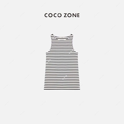 COCO ZONE 夏季薄款内搭条纹吊带背心 23C18703