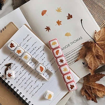 四季六联光敏印章按压式迷你图章