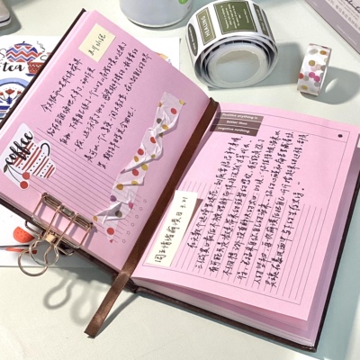 韩系a6粉色内页手帐本