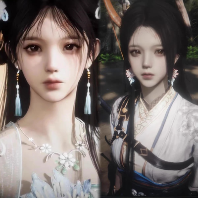 秒发2 若若 Axn 燕云十六声端游手游通用女捏脸 全门派通用