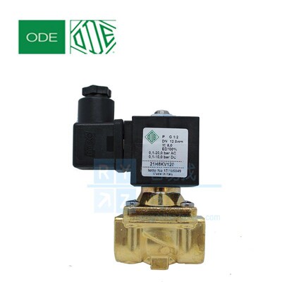 意大利ODE常闭电磁阀两通21H8KV120电子阀21H8KB120先导式4分DN15
