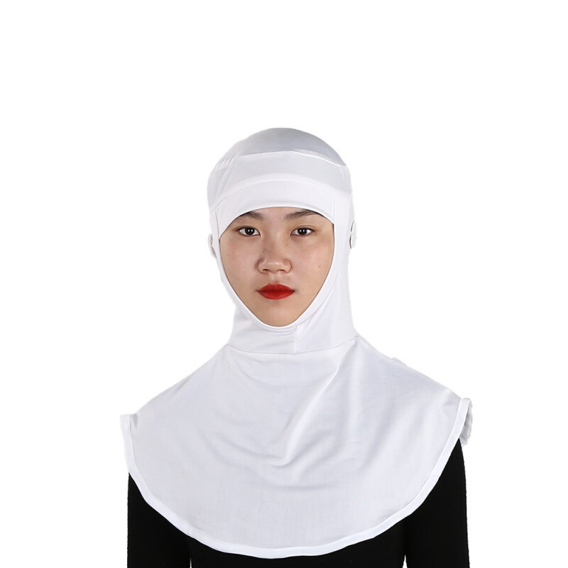 。卫生防护食品帽子男女车间加工披肩帽工作帽包头帽防尘帽白色成