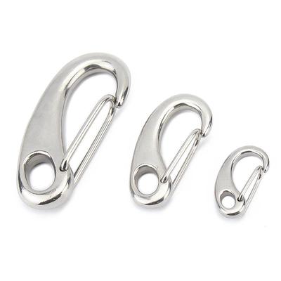 304不锈钢蛋形弹簧扣 龙虾钩 蛋型卸扣 钢丝绳快挂卸扣M30-M100